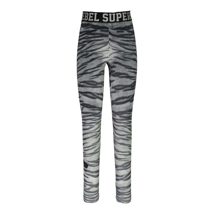 SuperRebel White Tiger Thermal Pants - Kids Thermal Clothing – SnowKids